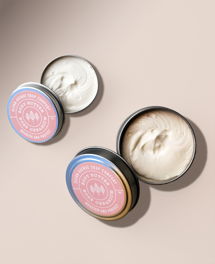 Rose Geranium Whipped Body Butter | Glenn Avenue Soap | Butter Body Cream