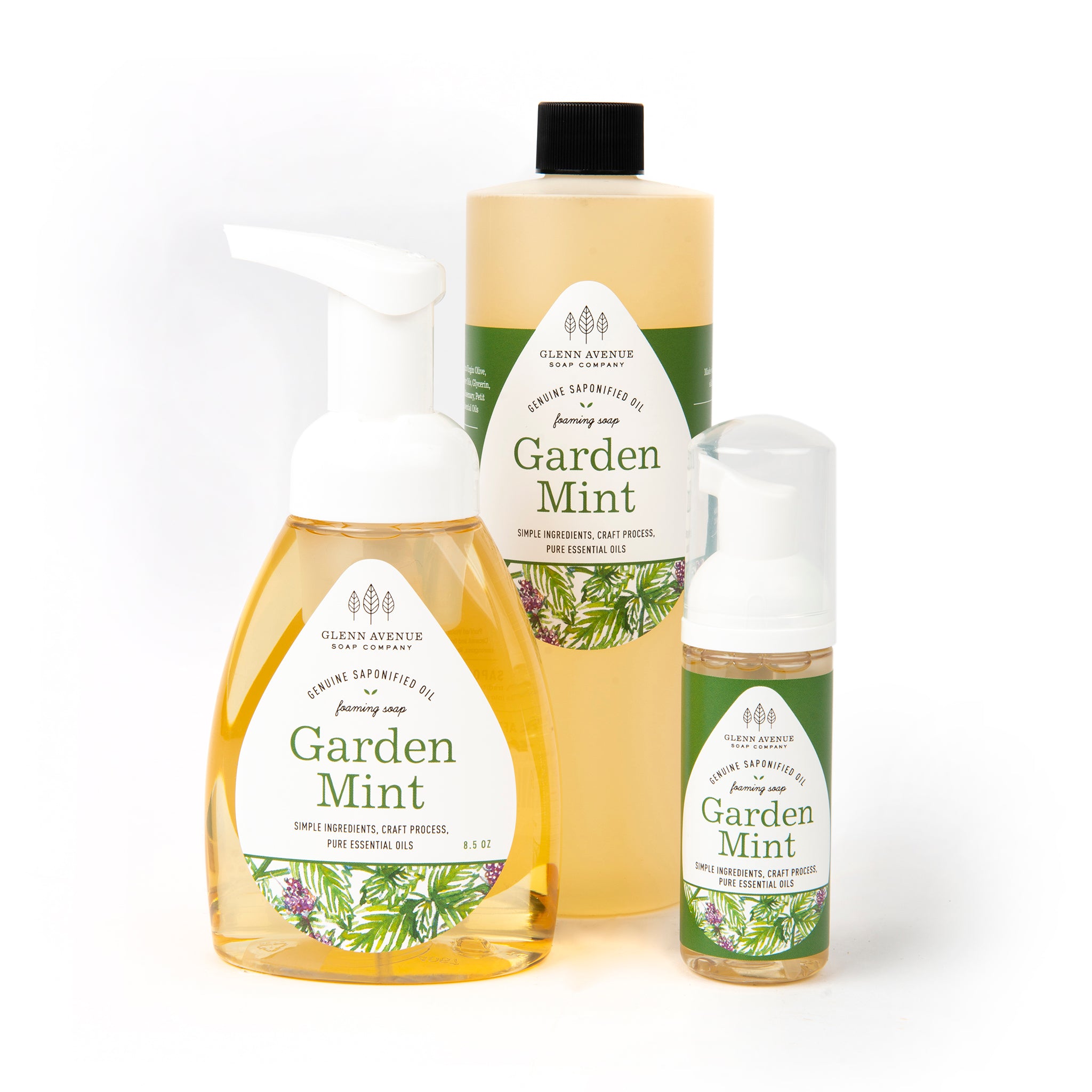 Garden Mint Foaming Hand Soap | Natural Ingredients | Glenn Avenue Soap
